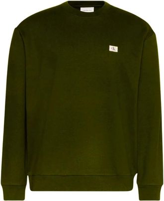 Calvin Klein Homme, Sweatshirts et sweats &agrave; capuche, Vert, Taille: XL Felpa SweaT-shirt
