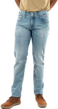 Replay Herren Jeans Grover Straight-Fit mit Comfort Stretch, Bleu clair 010 (Blau), 30W / 32L