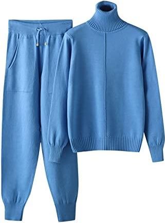 Generic Surv&ecirc;tement en velours pour femmes 2026 automne 2026 - Deux tenues &agrave; manches longues et col en V - Haut et pantalon long - Ensemble de v&ecirc;tements de d&eacute;