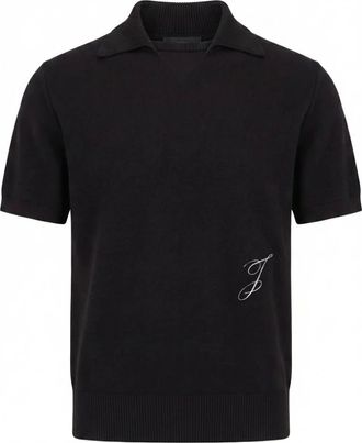 Jacquemus Homme, Tops, Noir, Taille: L Le Polo Maille J Knit