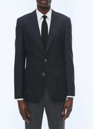 Fursac Blazer en toile de laine biologique - Taille 44 - Homme
