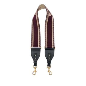 Dior Pre-owned Bestickter Canvas Gurt - - Pre-owned - Damen - Rot - ONE SIZE