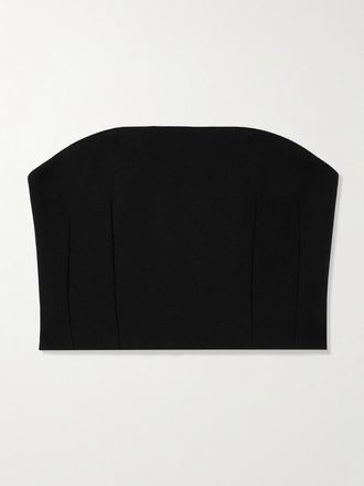 Wardrobe.NYC Bustier Aus Grain De Poudre Aus Einer Wollmischung - Schwarz