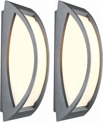 SLV MERIDIAN | Wandlampe f&uuml;r die effektvolle Au&szlig;enbeleuchtung von W&auml;nden und Hauseingang | LED Strahler, Deckenleuchte, Wandleuchte, Aussenleuchte, Garten