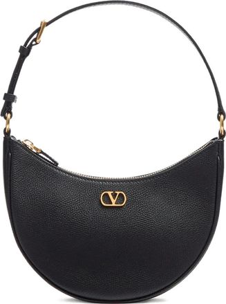 Valentino Garavani Hobo logo mini bag - Schwarz