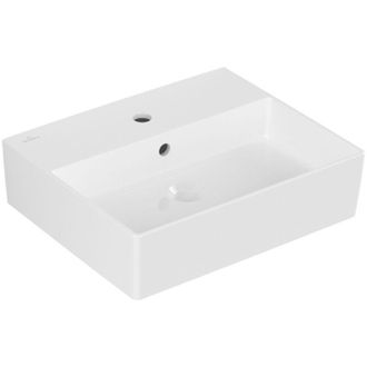 Villeroy & Boch Memento 2.0 Wandwaschbecken, 1 Hahnloch, mit