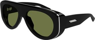 Bottega Veneta unisex, Accessoires, Noir, Taille: 58 MM Pilot Lunettes de soleil