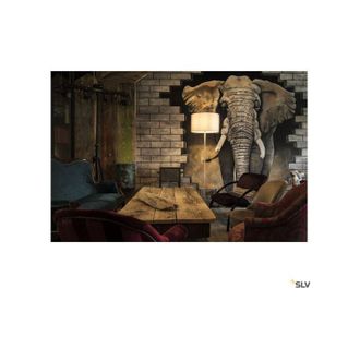 SLV Abat-jour fenda abat-jour intérieur rond diam.45 cm blanc 156111