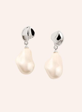 Pompidou Ohrh&auml;nger Pearl Edges Earring By Glambou silber