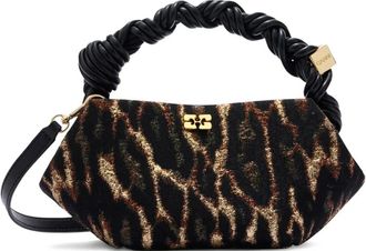 Ganni sac cabas à imprimé animalier - Noir