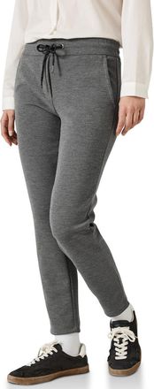 Cecil Damen B378330 Hose Im Herringbone Look, Platinum Grey Mel.,XXL / 28L