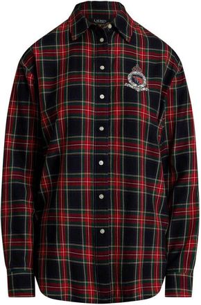 Lauren Ralph Lauren Damen Hemdbluse aus Baumwollflanell Relaxed Fit