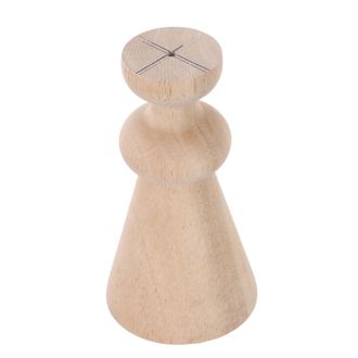 Soimiss Franz&ouml;sische Holzschnitzdekoration Deck Balusters Handlauf F&uuml;r Treppen Gardinenstangenenden Vorhangstabfinials Schnitzholz Beige