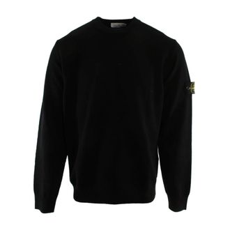 Stone Island Rundhals-Strickware - - Knitwear - Herren - Schwarzk - XL