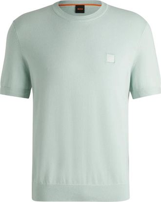 HUGO BOSS Kanache Strick-T-Shirt - - Knitwear - Herren - Blau - 2XL