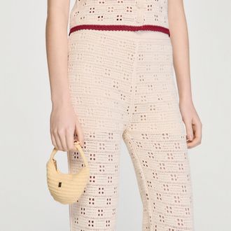 Sandro Petite maroquinerie en crochet