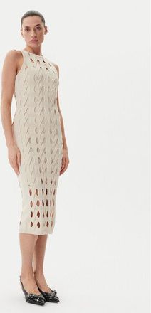 Pinko Strickkleid Allan 105190 A2LW Beige Regular Fit