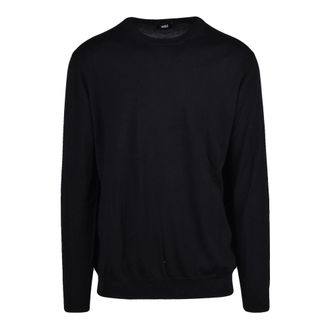 Add Pullover mit Rundhalsausschnitt - - Knitwear - Herren - Schwarzk - S