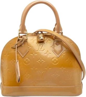 Louis Vuitton Pre-owned Alma BB Monogram Vernis Patent 2way Bag - Femme - Pre-owned - Beige - Taille: ONE Size