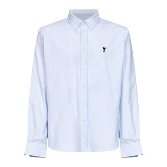 Ami Cotton Oxford Classic Shirt - - Shirts - Herren - Blau - M