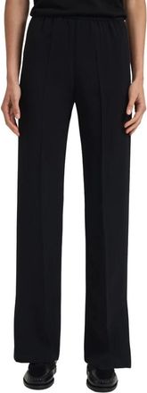 Forte_Forte Femme, Pantalons, Noir, Taille: 38 FR Pantalon noir tailleur jambe droite
