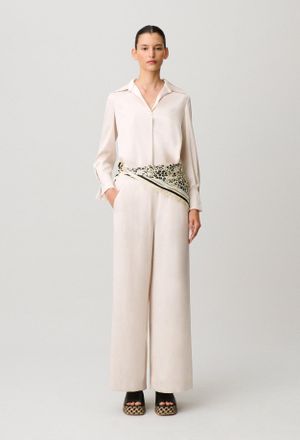 Claudie Pierlot Flie&szlig;ende Bluse mit Kragen