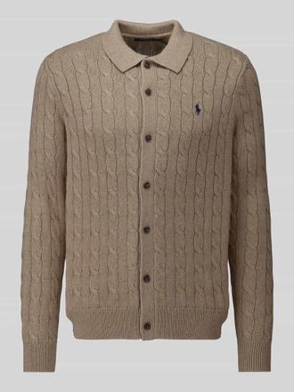 Polo Ralph Lauren Regular Fit Strickjacke aus reiner Baumwolle