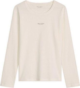 Marc O'Polo Pyjamaoberteil Mix N Match Cotton Top LS mit Rundhalsausschnitt und langen &Auml;rmeln