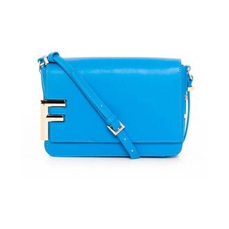 Fracomina Blaue Schultertasche mit verstellbarem Riemen - - Bags - Damen - Blau - ONE SIZE