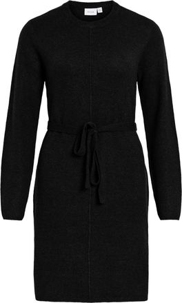 Vila Viliga L/S O-Neck Belted Knit Dress-Noos
