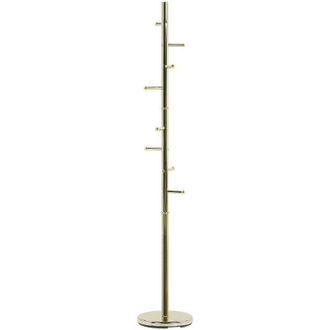 Beliani Beliani - PorteManteau au Style Moderne de 185 cm de Hauteur en Acier Inoxydable Dor&eacute; compos&eacute; de 9 Crochets