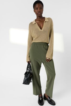 Gerard Darel Pantalon fluide 7/8 - ALIETTE - Vert Kaki