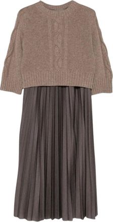 Max Mara Wkdcalco Robe - Femme - Robes - Brun - Taille: 38 FR