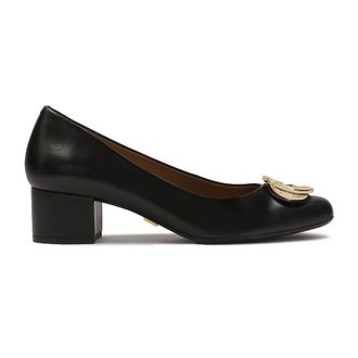 Kazar Niedrige Lederschuhe mit Metallverzierung - - Shoes - Damen - Schwarzk - 38 EU