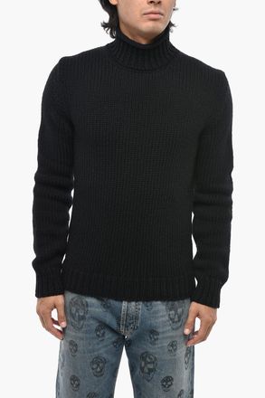 Dolce & Gabbana Pullover aus Schurwolle und Kaschmir mit Rollkragen Dolce & Gabbana