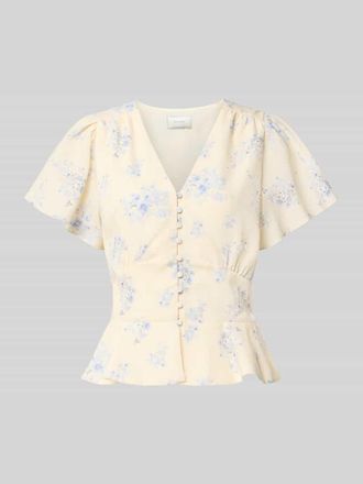 Neo Noir Bluse mit floralem Allover-Print Modell Jasmin