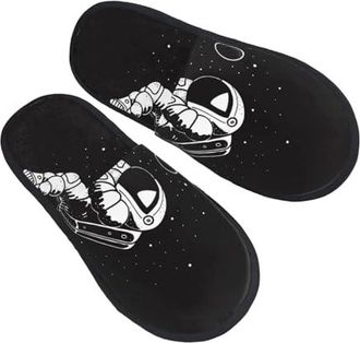 Generic Chaussons Femme Homme Astronaute Flottant Dans Le Cosmos Maison Chaussures Doux Confort Chaude Pantoufles, Pour Mariage, Hommes, Femmes, M