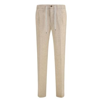 Pantaloni Torino Leinenhose - - Trousers - Herren - Beige - S