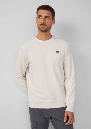 s.Oliver Sweatshirt Sweatshirt Weiches Sweatshirt aus Baumwollmix mit Crew Neck