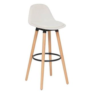 Atmosphera Atmosphera - Tabouret de Bar Maxon Blanc h92,5cm