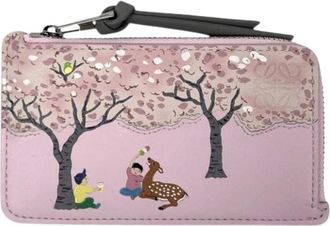 Loewe Porte-cartes daffaires Pre-owned - Femme - Pre-owned - Rose - Taille: ONE Size