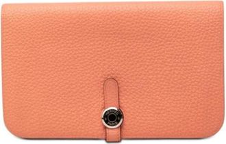 Herm&egrave;s Portefeuille Dogon Duo Pre-owned - Femme - Pre-owned - Orange - Taille: ONE Size