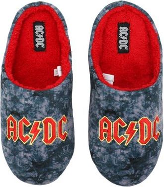 Bioworld Pantoufles avec logo brod&eacute; AC/DC, Multicolore, Small