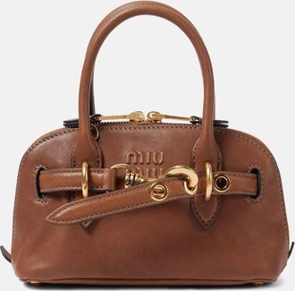 Miu Miu Tote Bag Aventure Small aus Leder