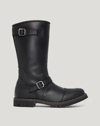 Belstaff Bottes De Moto Endurance Pour Homme Cuir Grain&eacute; Noir 39