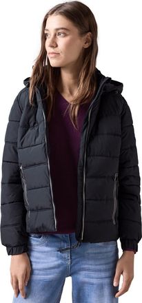 Cecil Damen B201948 Gef&uuml;tterte Jacke, Dark Navy Blue, XS