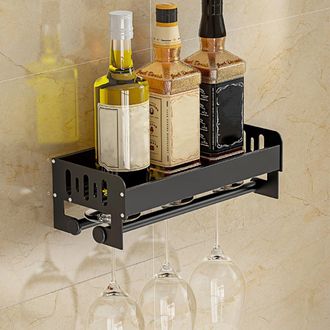 Generic Weinlagerung, Wandweinregal, schwebende Weinflaschen- und Glasregale mit Gl&auml;serhalter, moderner Pflanzen- und Fotohalter f&uuml;r K&uuml;che, Esszimmer und Bar