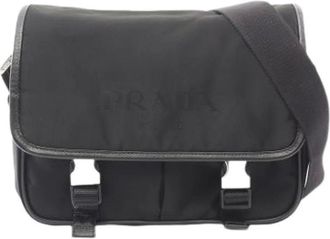 Prada unisex, Pre-owned, Noir, Taille: ONE Size Sac bandouli&egrave;re Pre-owned Vintage en nylon