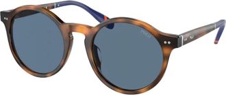 Ralph Lauren unisex, Accessoires, Brun, Taille: 53 MM Round Lunettes de soleil