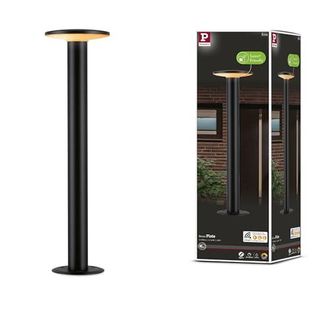 Paulmann 94755 LED Au&szlig;enleuchte Pollerleuchte Smart Home Zigbee Plate insektenfreundlich IP44 600mm Tunable Warm 280lm 230V dimmbar Anthrazit Metall